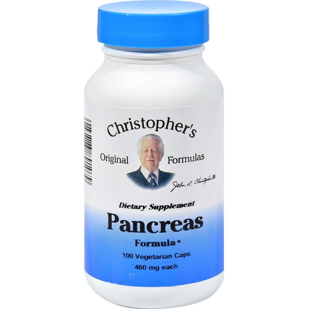 Christopher's Original Formulas Pancreas Formula 100 Vegetarian Capsul – Biosource Nutrition